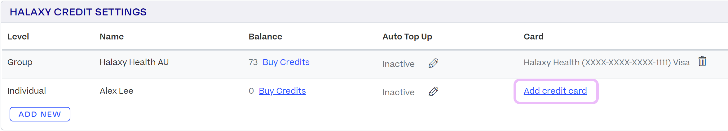Add a credit or debit card for your practice – Halaxy Help Guide | Canada